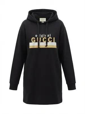 Gucci Original Print Hooded Dress