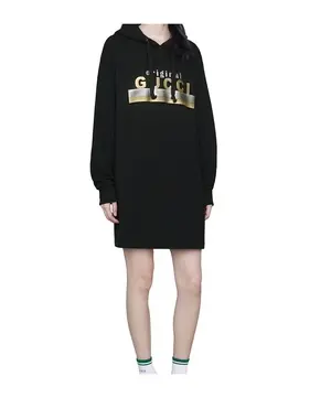 Gucci Original Print Hooded Dress