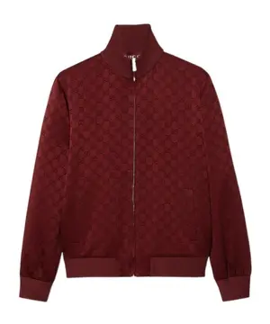 Gucci Monogrammed Zip-up Jacket - Red