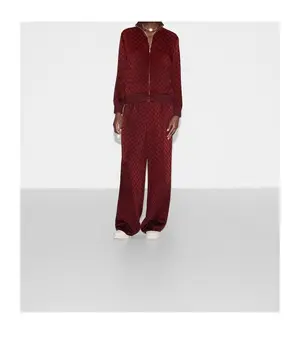 Gucci Monogrammed Zip-up Jacket - Red
