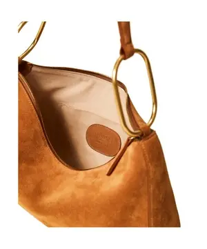 TWINSET Medium Liliane Shoulder Bag With Ring Detail - Bubinga Brown