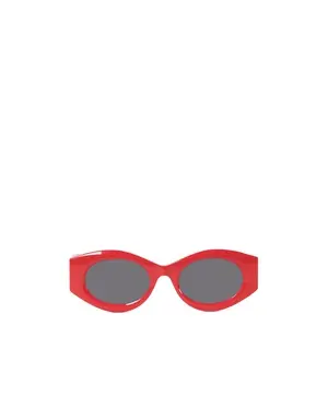 Alaïa Oval Frame Sunglasses - Gray