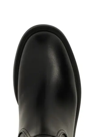 GIANVITO ROSSI Moka Round Toe Boots - Black