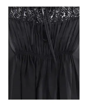 Chloé Cropped Lace-trimmed Top