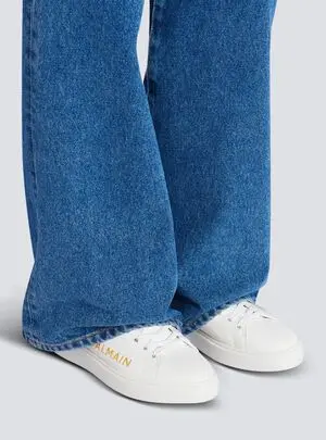 Balmain B-court Printed Trainers - White
