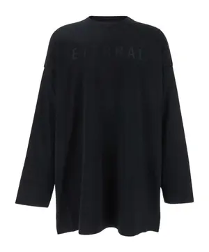 Fear Of God Printed Crewneck T-shirt - Black