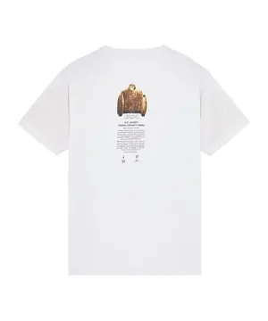 Stone Island Logo Printed Crewneck T-shirt