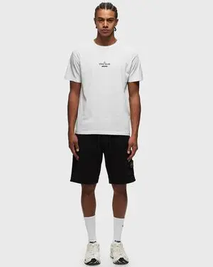 Stone Island Logo Printed Crewneck T-shirt