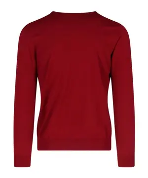 DRUMOHR V-neck Knit Pullover - Red