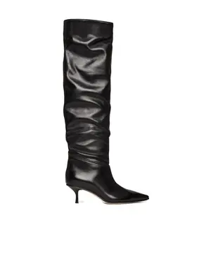 SCAROSSO Barbara Pointed-toe Boots - Black