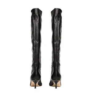 SCAROSSO Barbara Pointed-toe Boots - Black