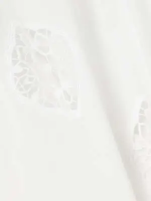 Erdem Sleeveless Embroidered Dress With Belt And Cape Effect