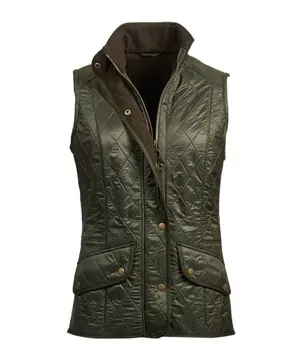 Barbour Quilted Sleeveless Vest With High Neck