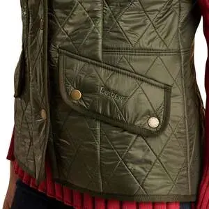 Barbour Quilted Sleeveless Vest With High Neck
