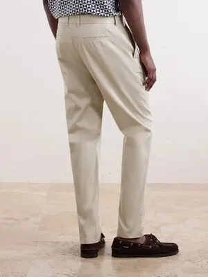 Onia Straight-leg Cotton-blend Trousers