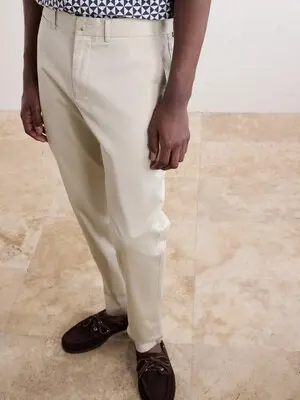 Onia Straight-leg Cotton-blend Trousers