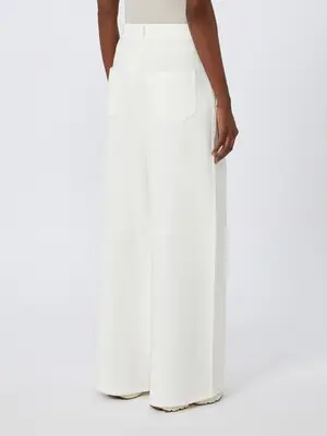 Max Mara Merlot Wide-leg Pants - White