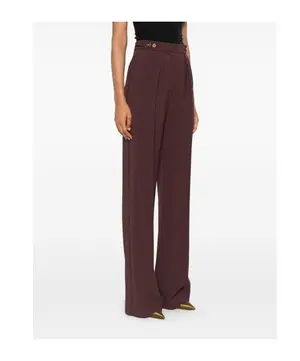 Elisabetta Franchi Embellished Crêpe Trousers