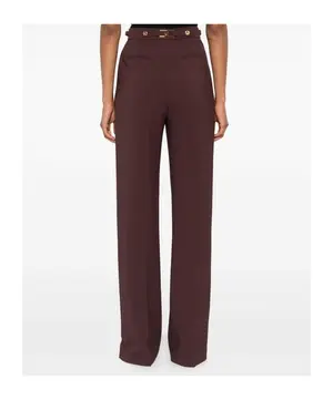 Elisabetta Franchi Embellished Crêpe Trousers