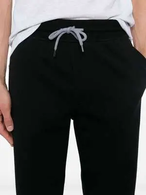 Brunello Cucinelli Drawstring Straight Leg Pants - Black