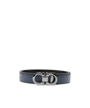 FERRAGAMO Adjustable Waist Belt - Black