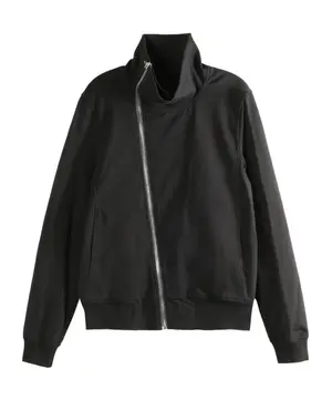 Rick Owens Long-sleeved Zip-up Jacket With Stand Collar