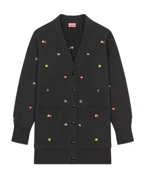 Kenzo Pixels" Embroidered Cardigan Dress