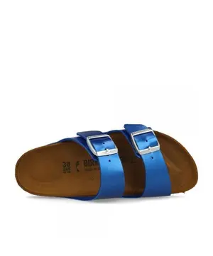 BIRKENSTOCK Double Belted Round Head Slippers - Blue