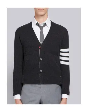 Thom Browne 4-bar Knitted Cardigan