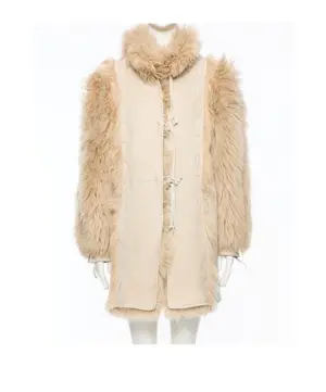 Valentino Garavani Long Sleeve Fur Jacket