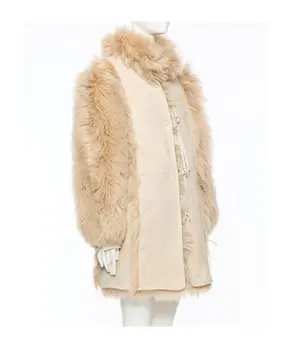 Valentino Garavani Long Sleeve Fur Jacket