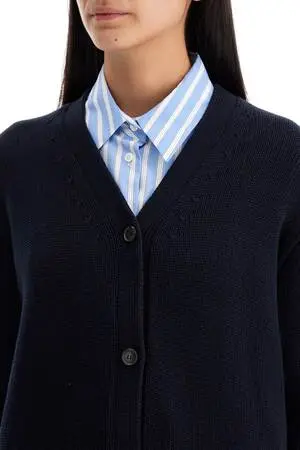 Max Mara Long-sleeved V-neck Cardigan