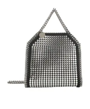 Stella McCartney Falabella Tiny Embellished Tote Bag - Black