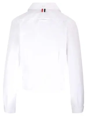 Thom Browne Long Sleeve Cropped Shirt