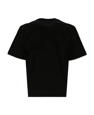 LANVIN Contrast Logo-print Crew-neck T-shirt