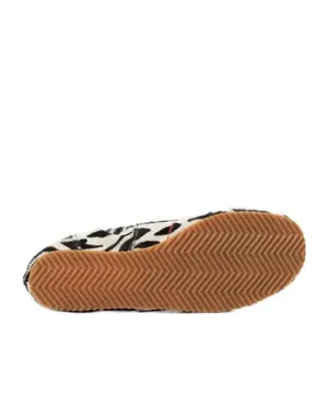 SCAROSSO Riley Printed Lace-up Sneakers - Zebra