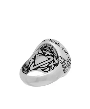 VIVIENNE WESTWOOD Skull Ring With Mother-of-pearl