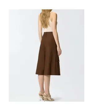 Pinko Tie Belt Cotton Twill Shorts
