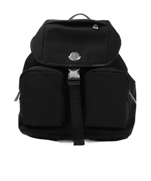 Moncler Logo Plaque Foldover Top Backpack