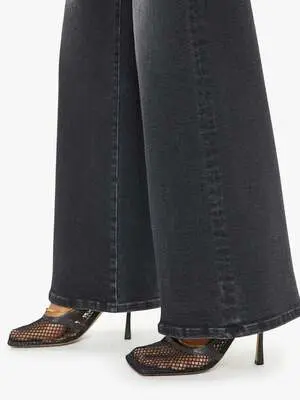 MOTHER The Hustler Roller Sneak Jeans In Wash - Black