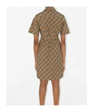 Burberry Checked Belted Mini Dress