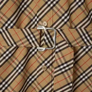 Burberry Checked Belted Mini Dress