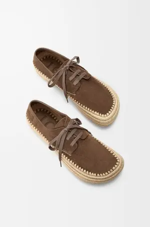 Loewe Rio Lace-up Espadrille Loafers