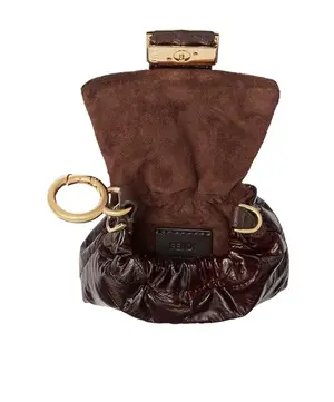 Fendi Inlaid Hagfish Leather Miniature Baguette