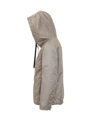 Max Mara Greenh Zip-up Drawstring Jacket - Light Grey