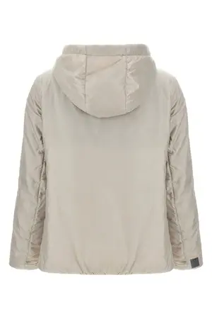 Max Mara Greenh Zip-up Drawstring Jacket - Light Grey