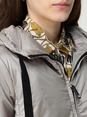 Max Mara Greenh Zip-up Drawstring Jacket - Light Grey