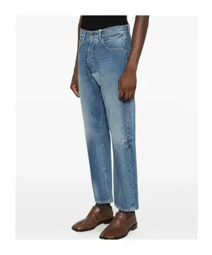 MAISON MARGIELA Whiskering Effect Jeans - Blue
