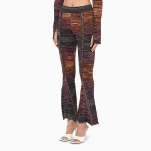ROTATE BY BIRGER CHRISTENSEN Knitted Casual Pants With Zippers