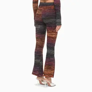 ROTATE BY BIRGER CHRISTENSEN Knitted Casual Pants With Zippers